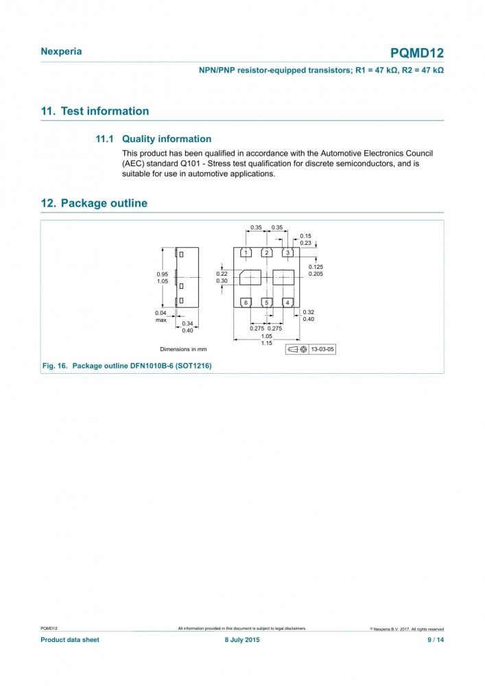 PQMD12Z datasheet page 9