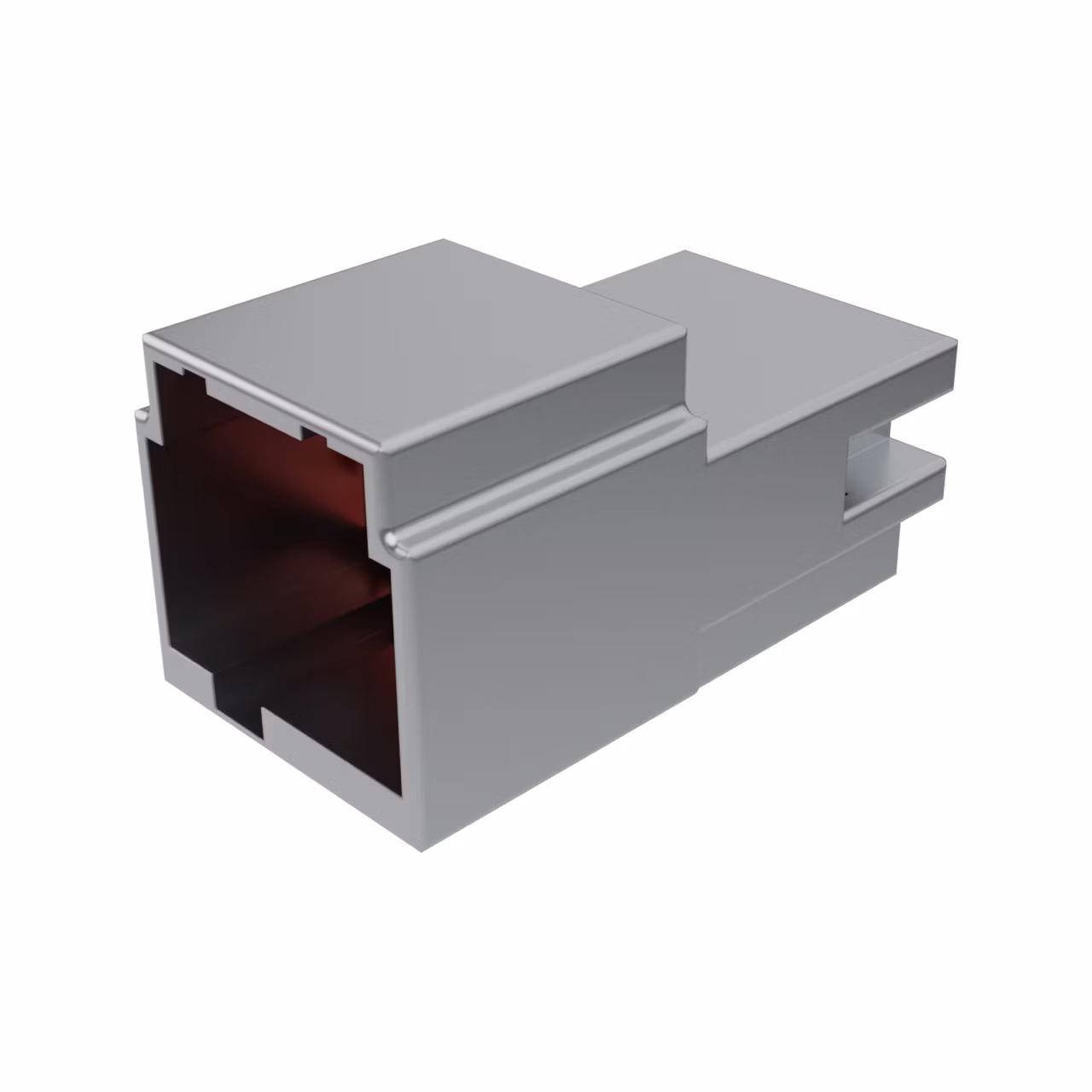 2.54mm Pitch, 0.64mm Width H-DAC 64 High Density Automotive Crimp Housing, Dual Row, 8 Circuits, Polarization Option #1, Gray for sale