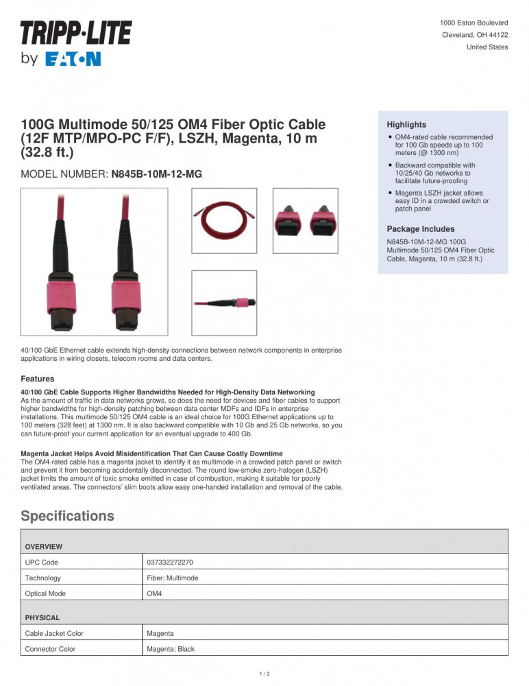 N845B-10M-12-MG technical document page 1