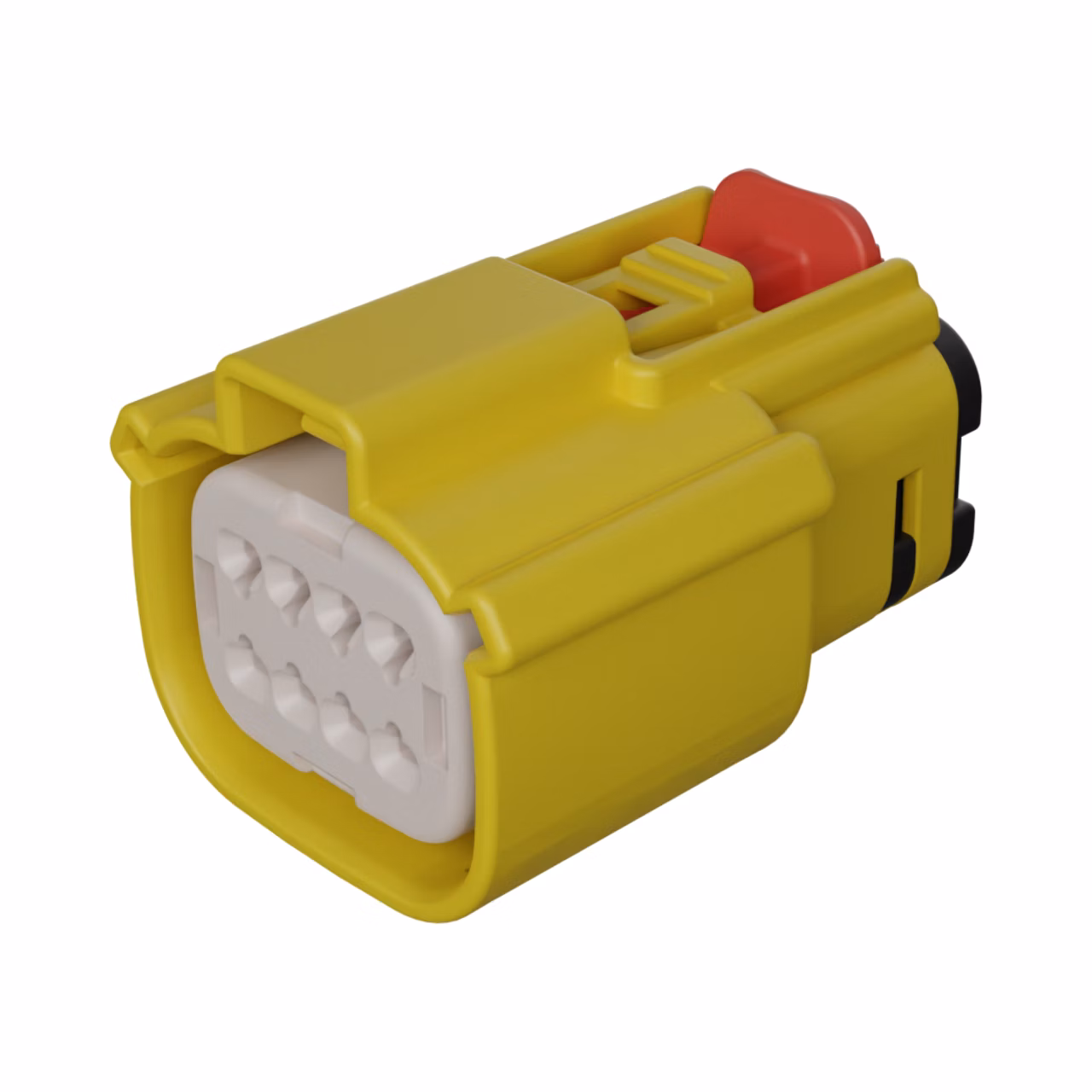 MX150 Mat-Sealed Female Connector Assembly, Dual Row, 8 Circuits, Keying Option A, with Connector Position Assurance, Yellow for sale