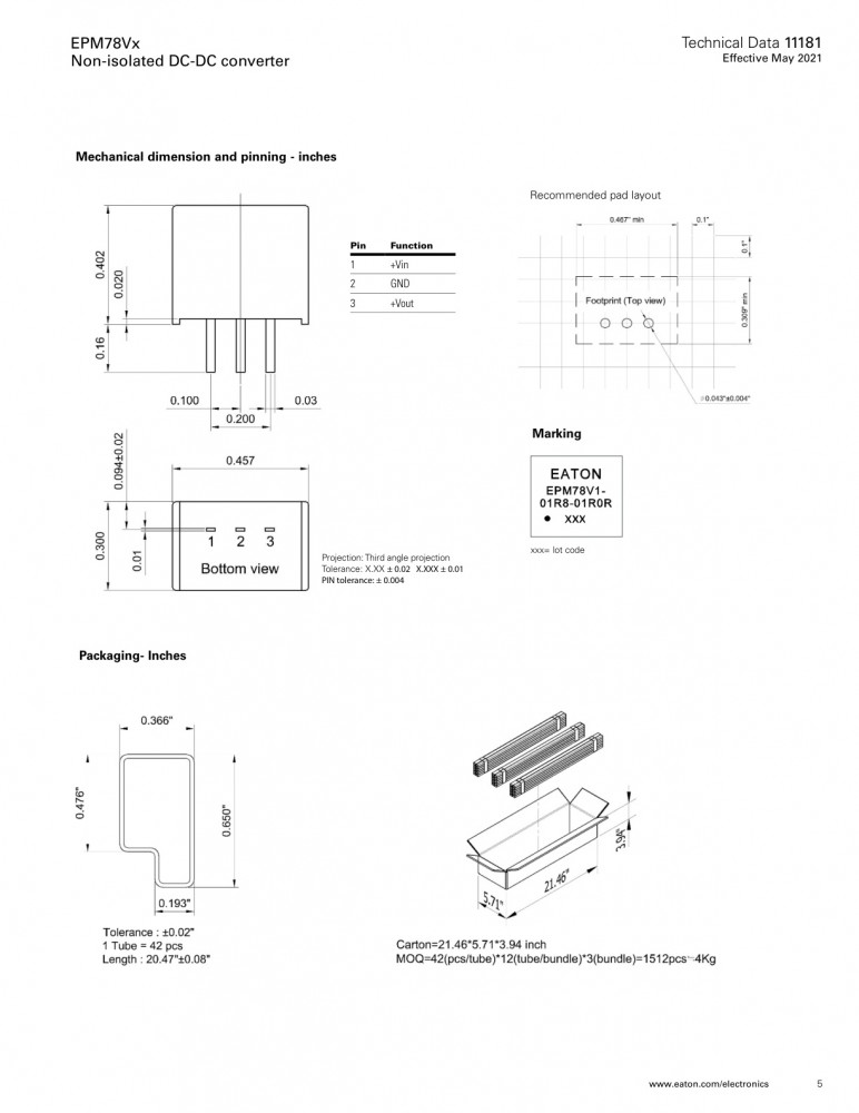 EPM78Vx datasheet page 5