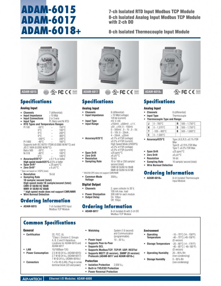 ADAM-6315 series document page 3