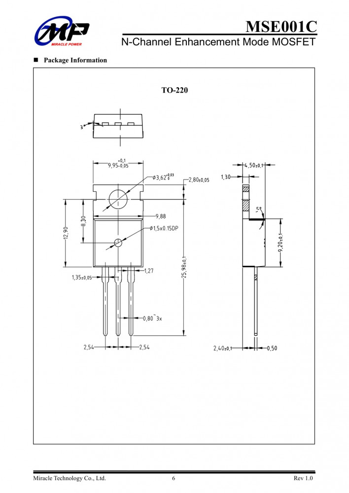 MSE001C datasheet page 6