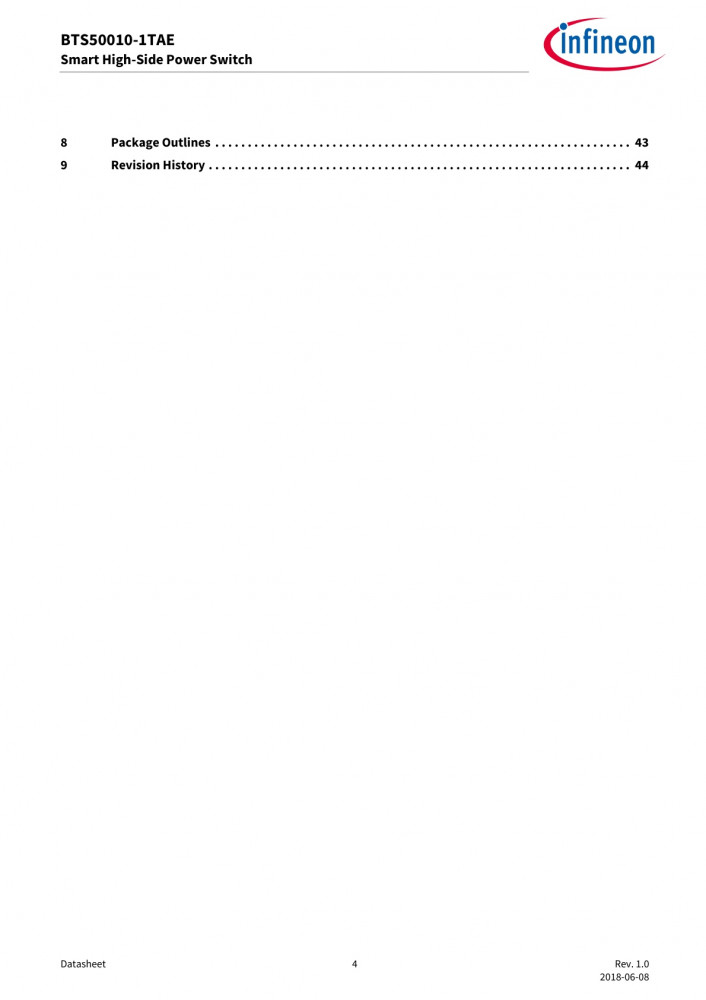 BTS50010-1TAE datasheet page 4