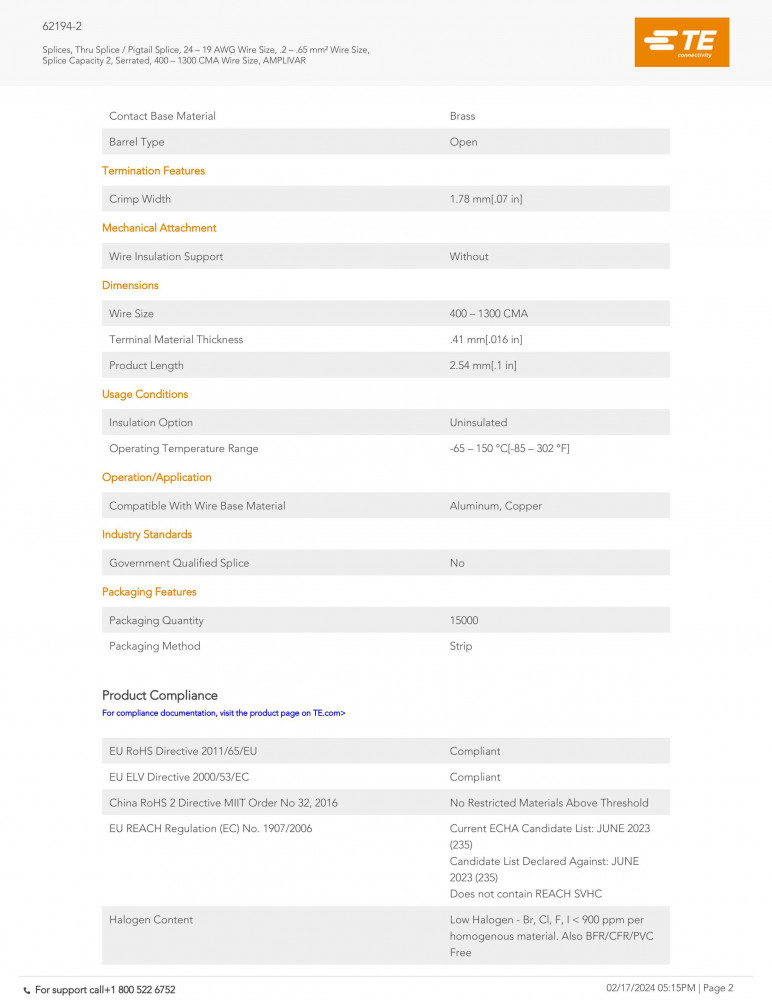 62194-2 technical document page 2