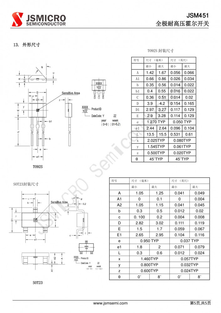 JSM451 datasheet page 5