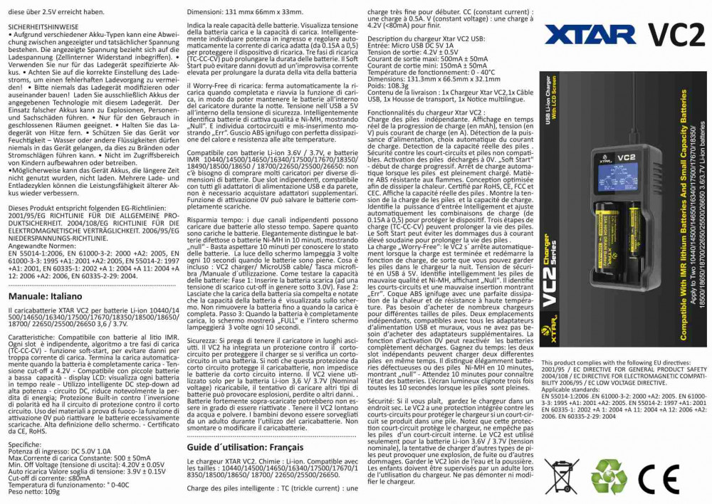 XTAR VC2 technical document page 2