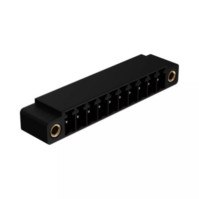 3.50mm Pitch Eurostyle Right-Angle PCB Header, with Threaded Retention Inserts, 10 Circuits for sale