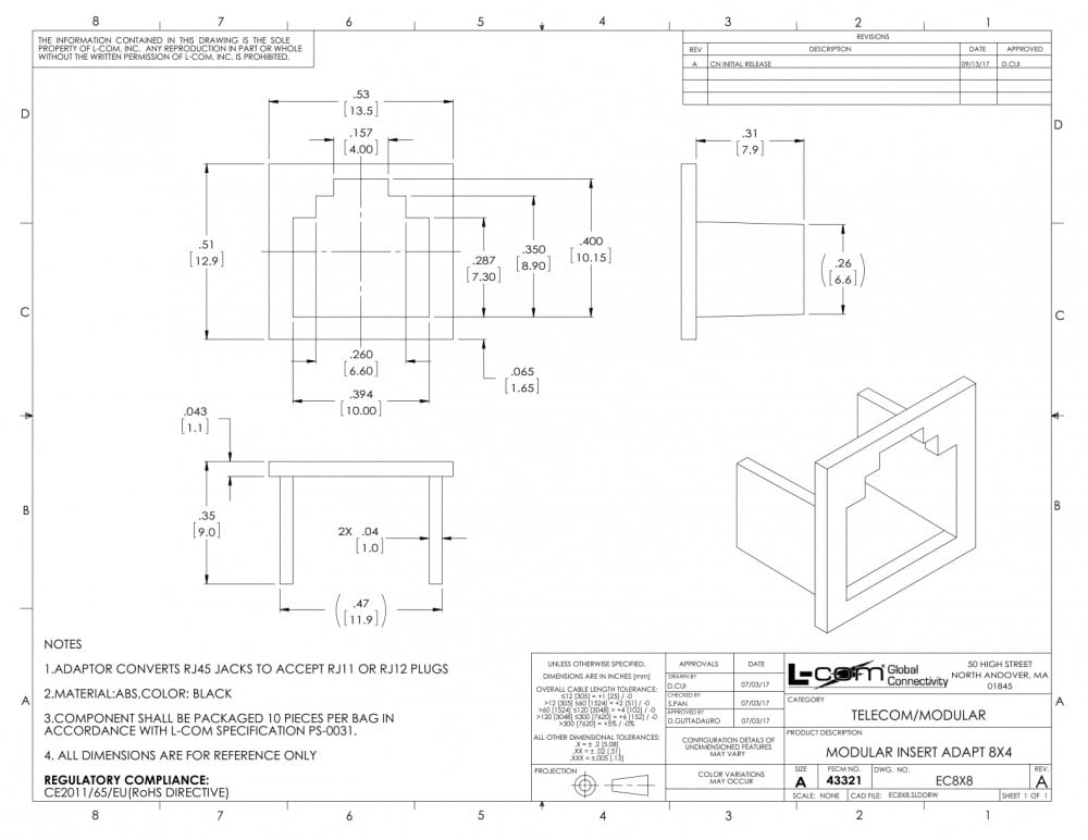 L-com EC8X8 technical document preview