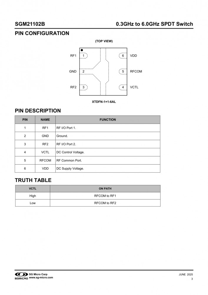 SGM21102B datasheet page 3