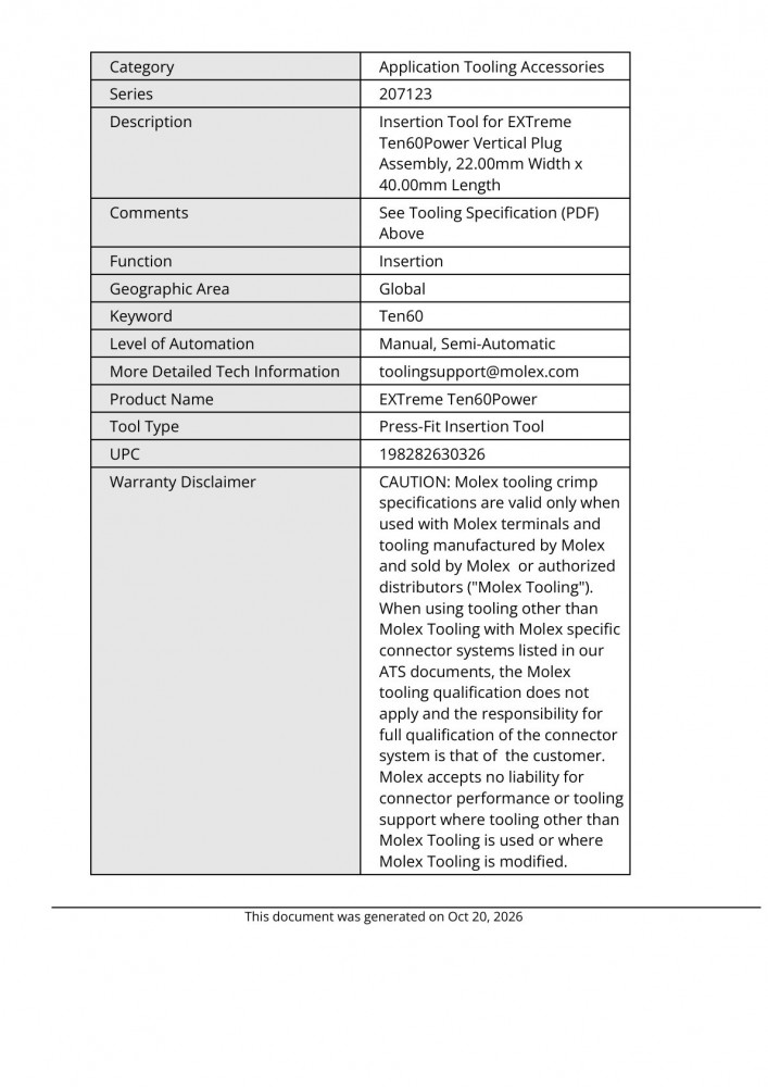 Tooling document preview, page 2