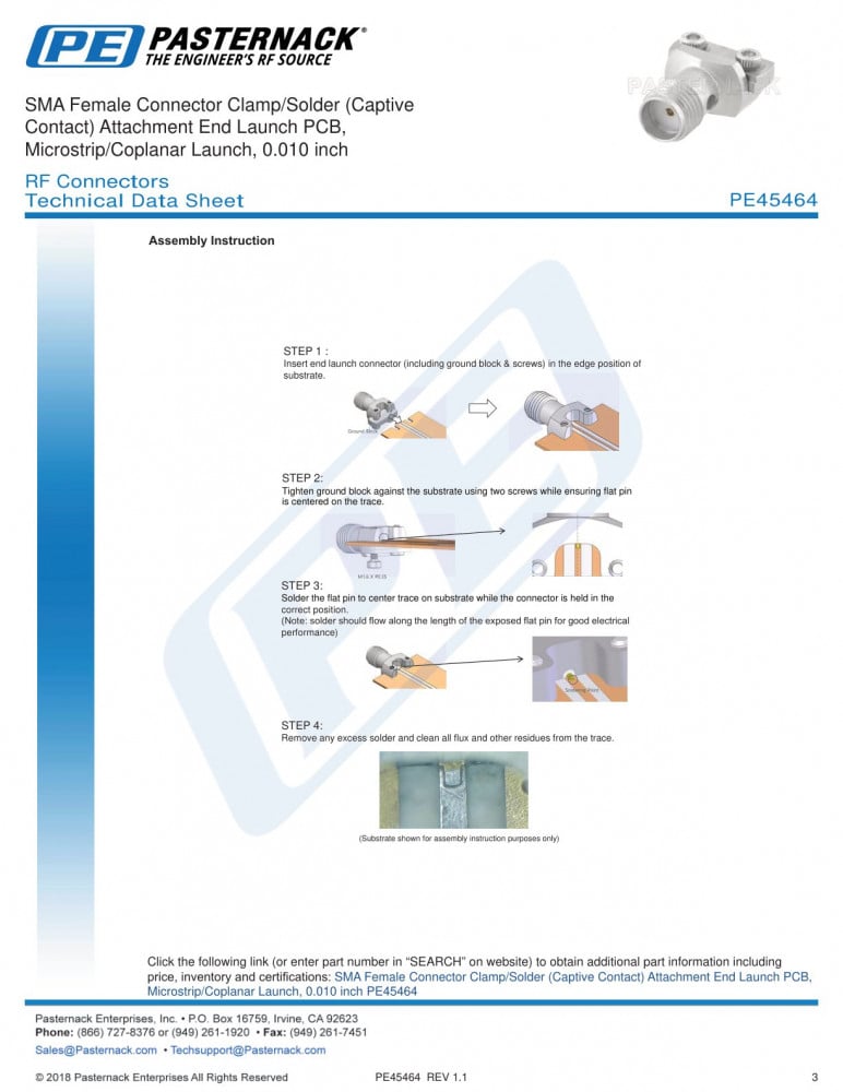 PE45464 datasheet page 3