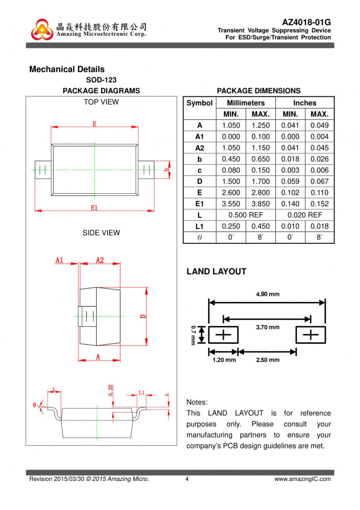 AZ4018-01G datasheet page 4