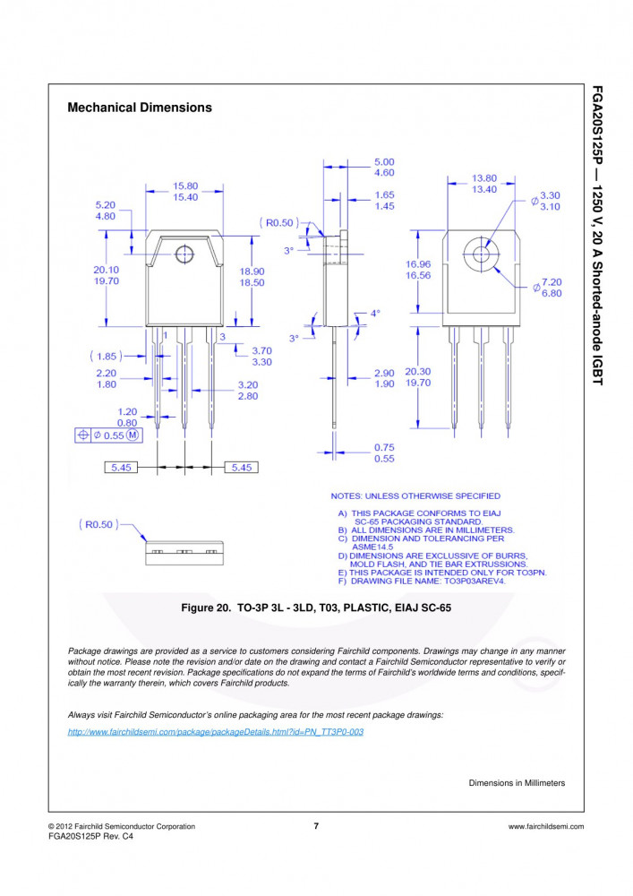 FGA20S125P datasheet page 7
