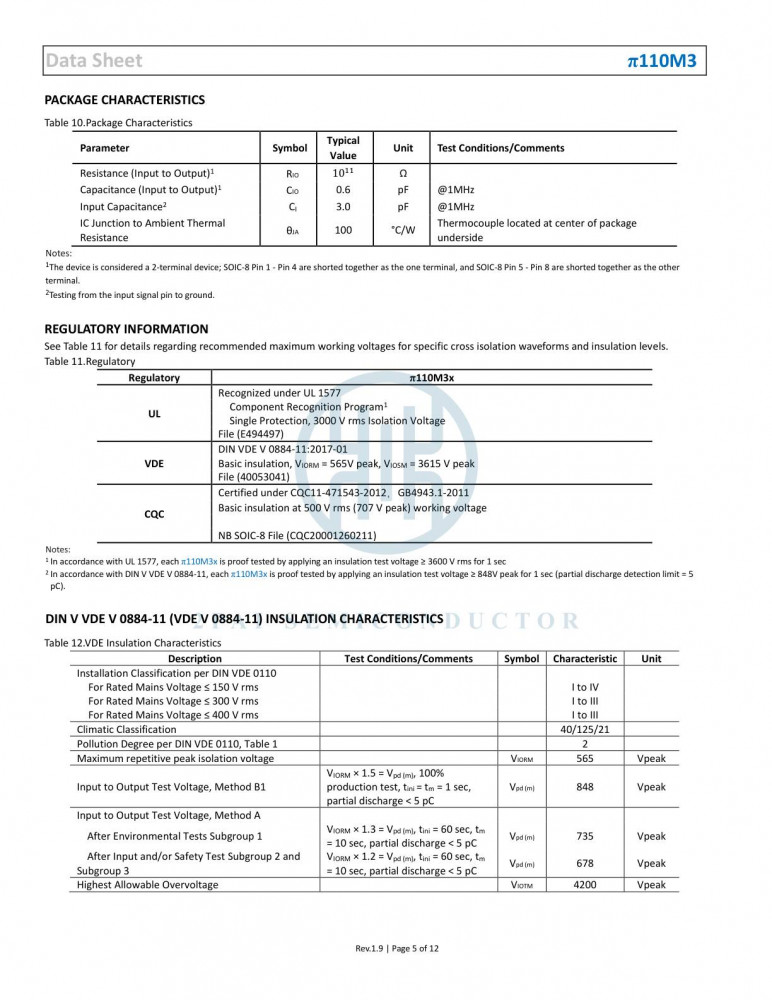π110M30 datasheet page 5