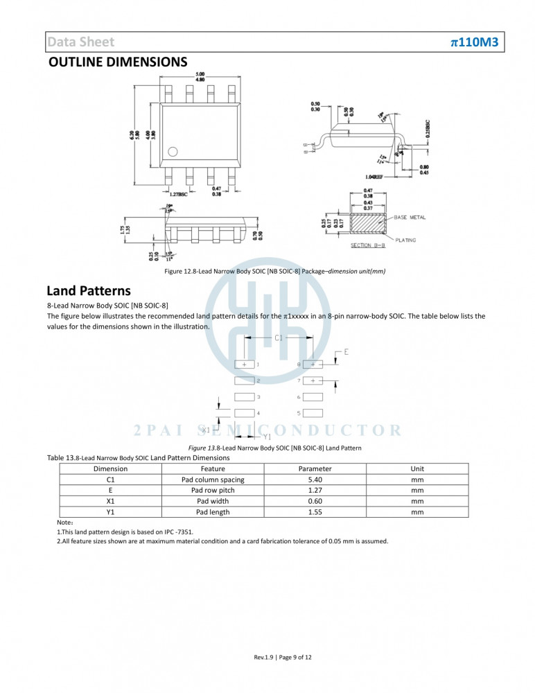 π110M30 datasheet page 9