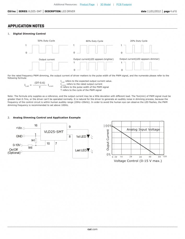 CUI VLD25-SMT datasheet page 4