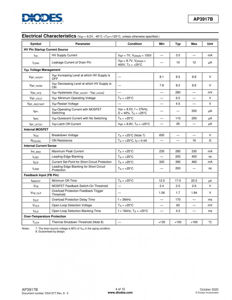 AP3917B technical document page 4