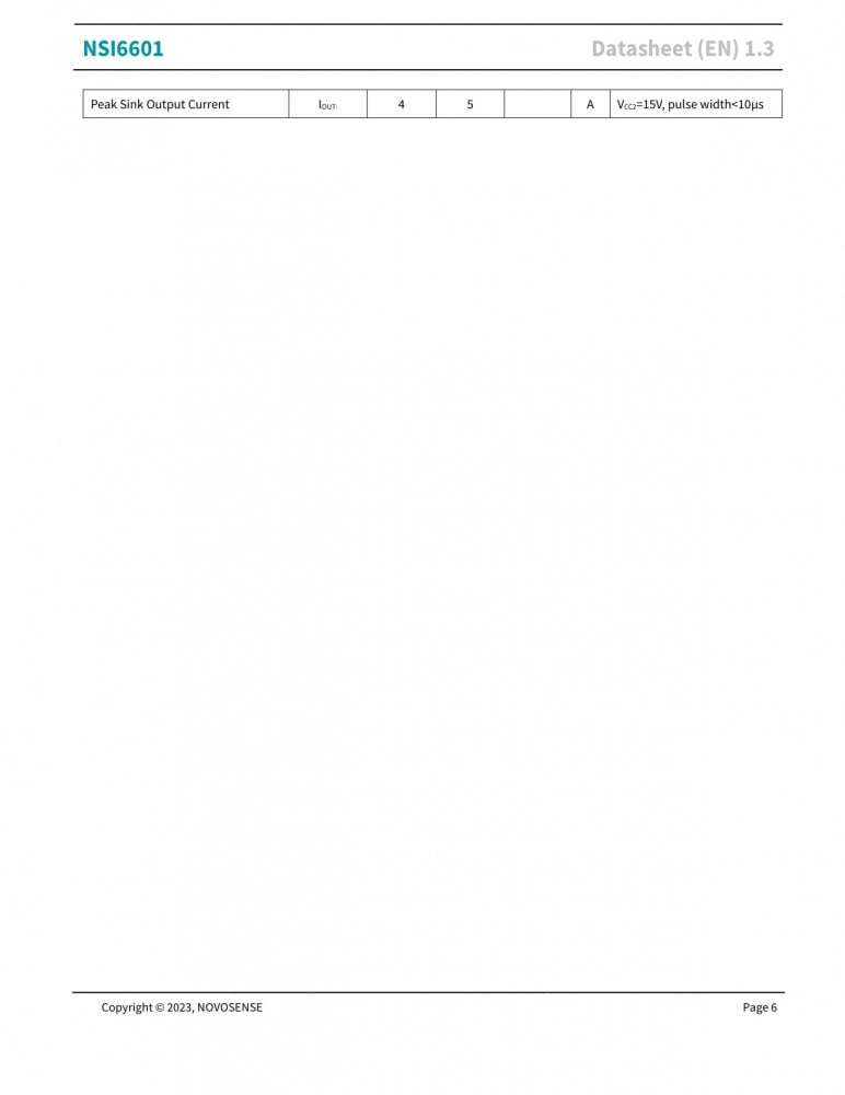 NSi6601C-DSPR datasheet page 6