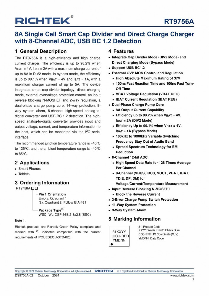 RT9756A datasheet page 1