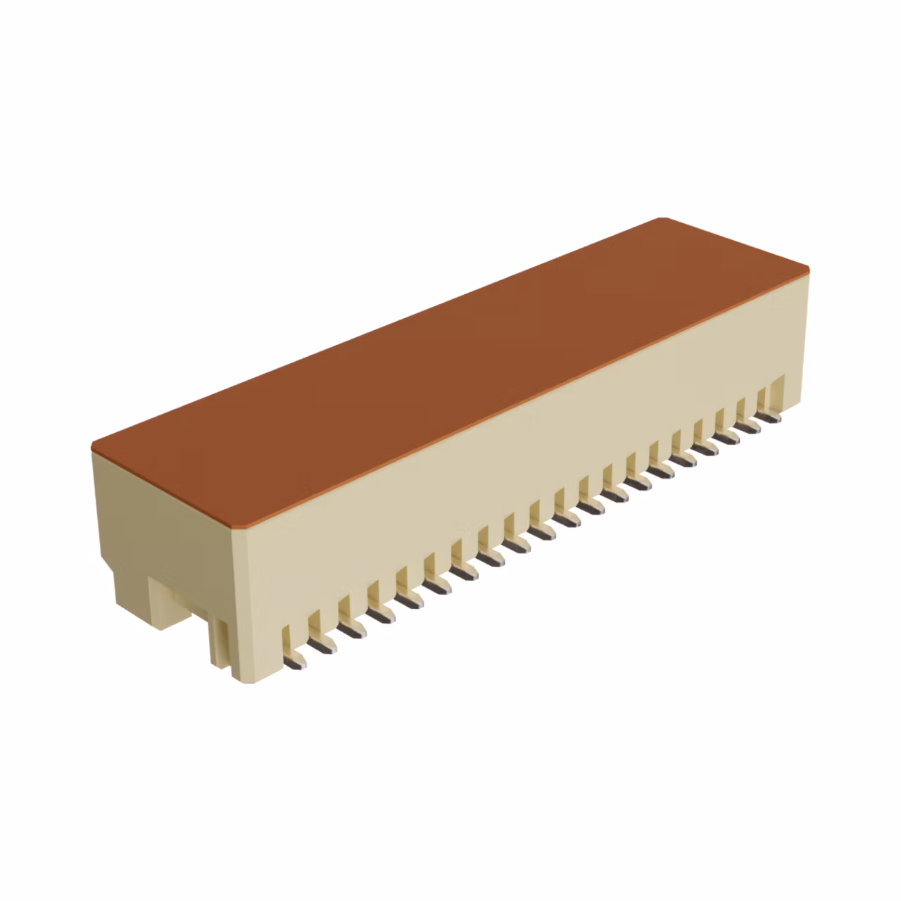 Spot-On Wire-to-Board Header with Nail, 2.00mm Pitch, Dual Row, Vertical, 40 Circuits, with Potting Capability, Matte Tin (Sn) Plating, Vacuum Pick-Up Tape, Natural for sale