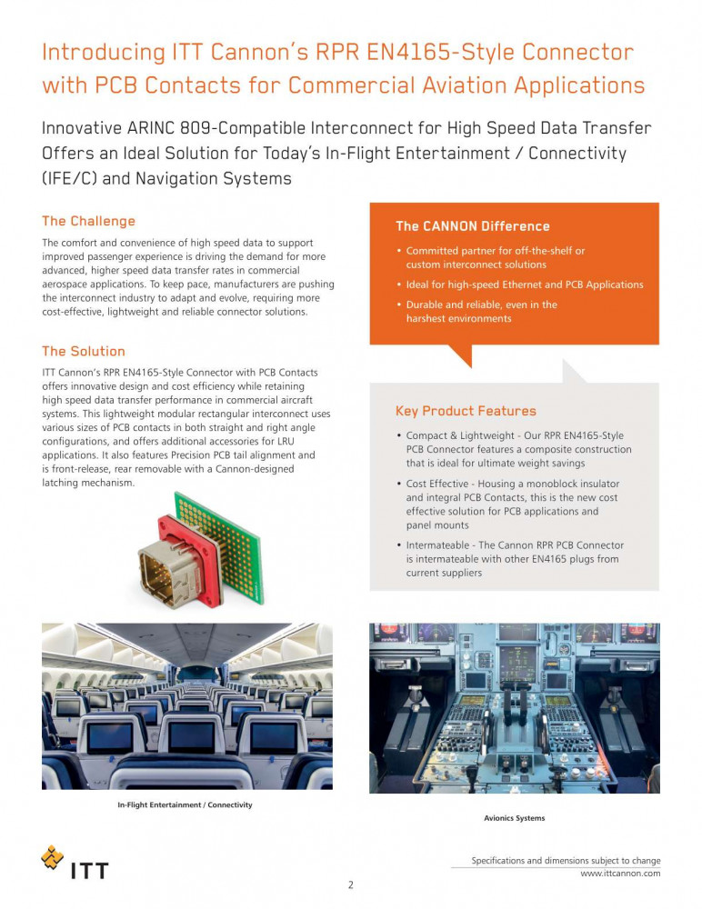 ITT Cannon RPR documentation page 2