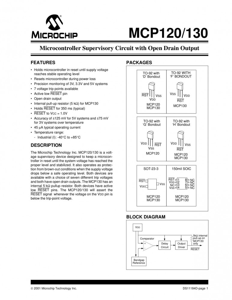 MCP130 document page 1
