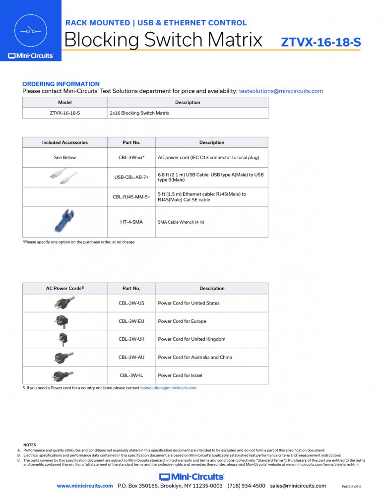 ZTVX-16-18-S product documentation page 8
