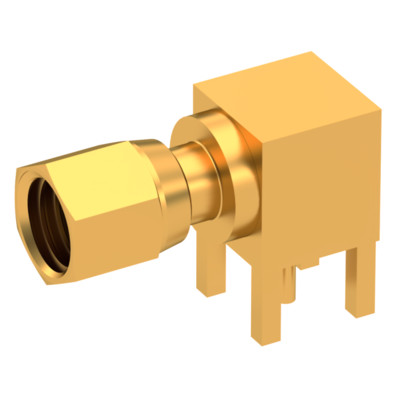 SMC / STRAIGHT PLUG FEMALE SOLDER CLAMP FOR .085''/50 SR GOLD
