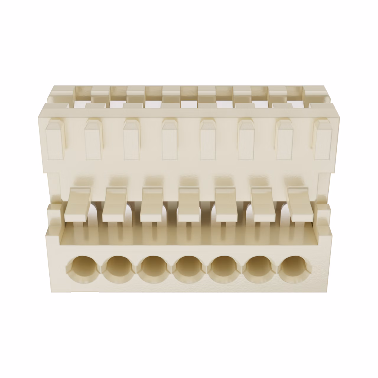 Appli-Mate RAST 2.5 Connector, 2.50mm Pitch, Female, 7 Circuits, Open Endwalls, Tin Plating for sale