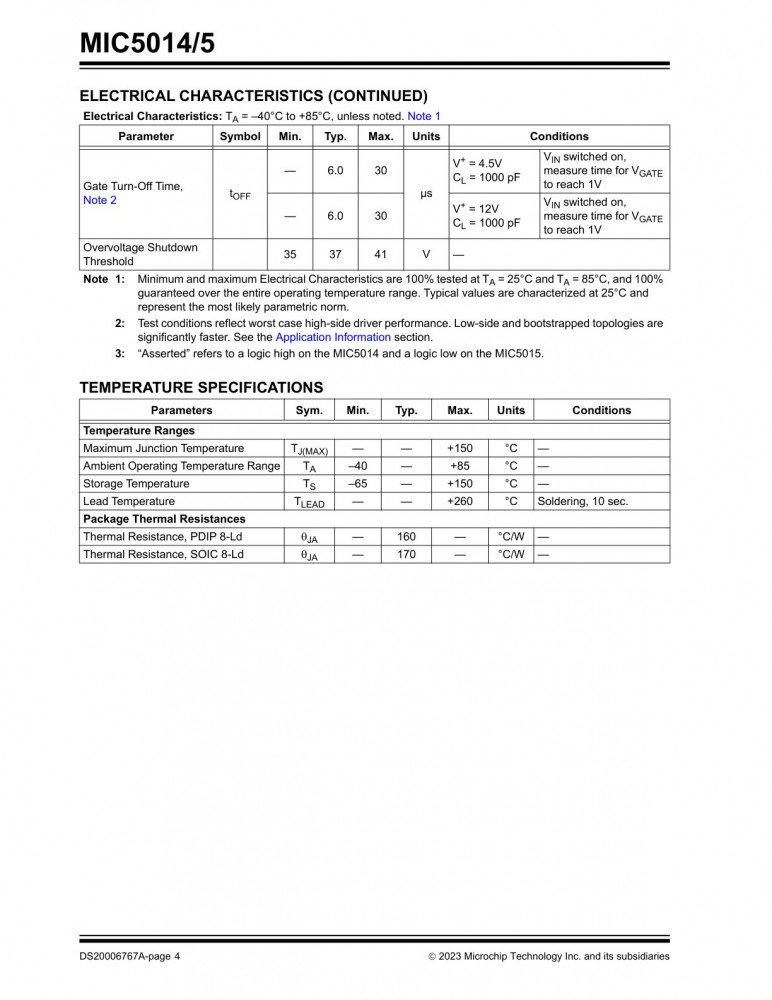 MIC5014 datasheet page 4