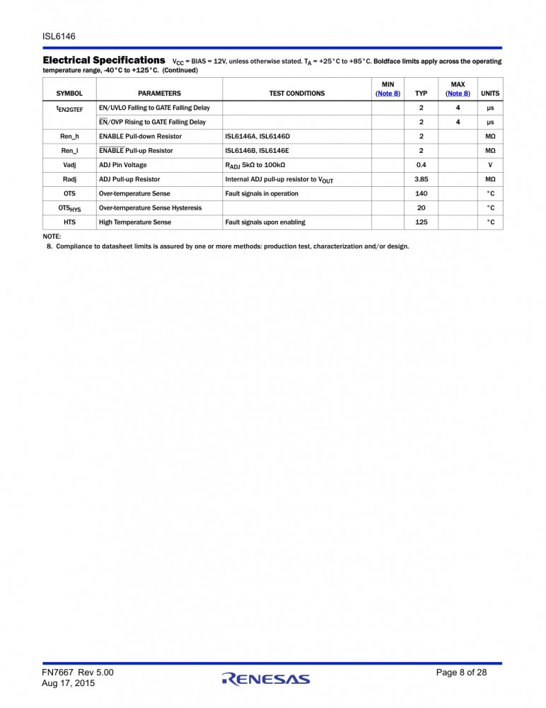 ISL6146 datasheet page 8