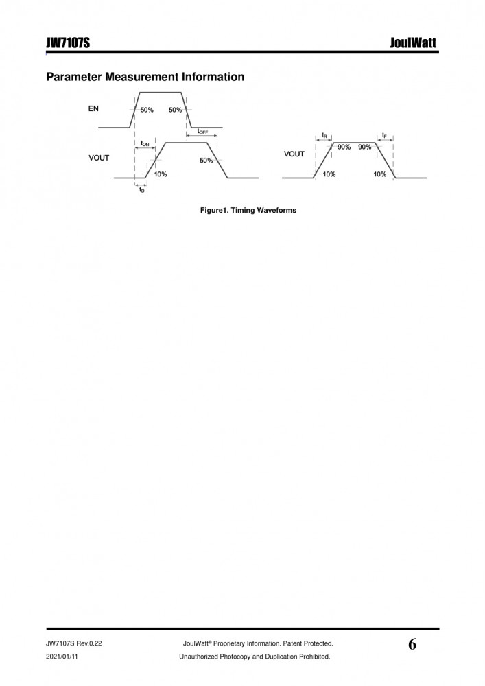 JW7107S datasheet page 6