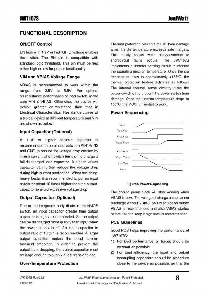 JW7107S datasheet page 8