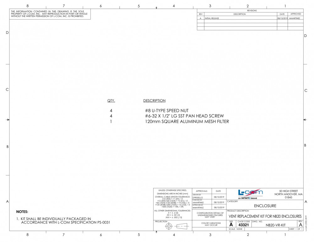 NB20-VR-KIT technical document page