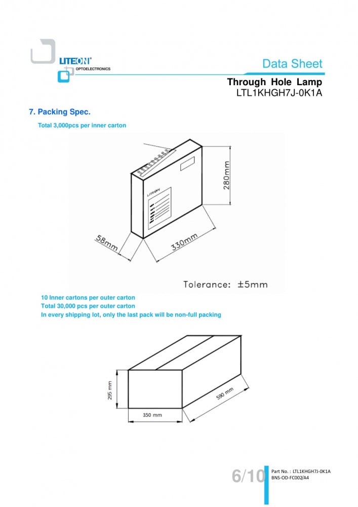LTL1KHGH7J-0K1A datasheet page 7