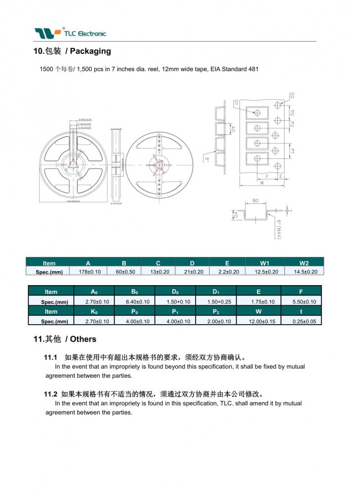 TAB25 specification sheet page 7
