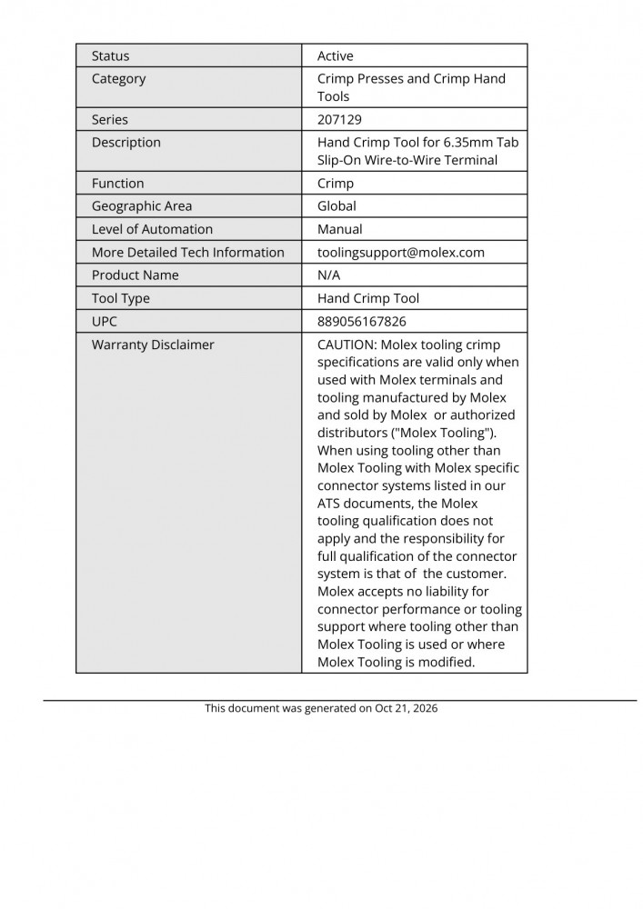 Product technical document preview, page 2