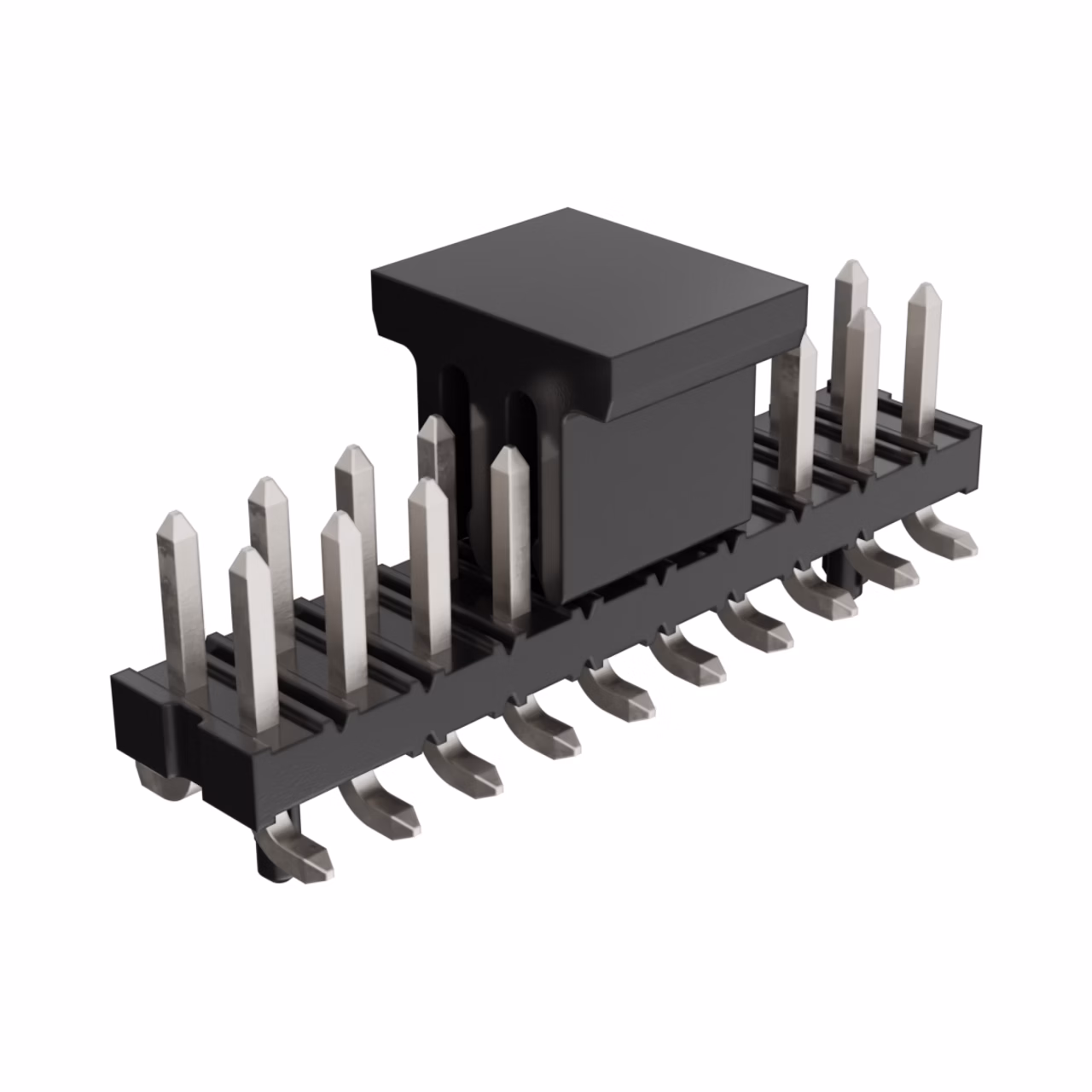 Milli-Grid Header, Vertical, Surface Mount, 20 Circuits, 2.54µm Tin (Sn) Plating, Mating Pin Length 3.20mm, with Cap and Pegs, Tape and Reel, Lead-Free for sale