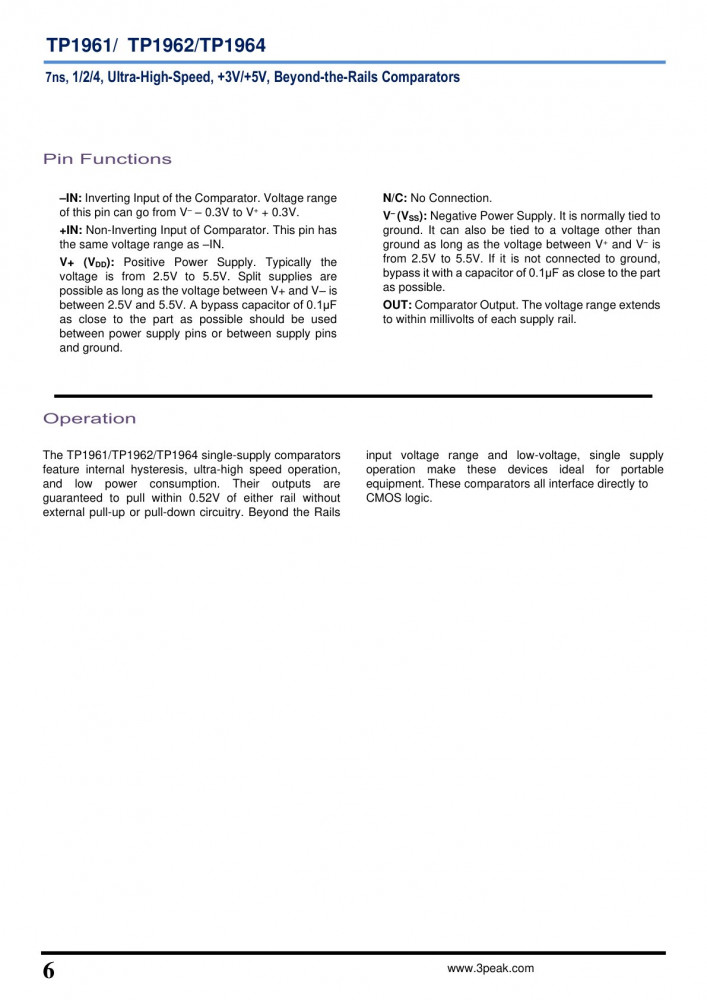 TP1961-TR datasheet page 6