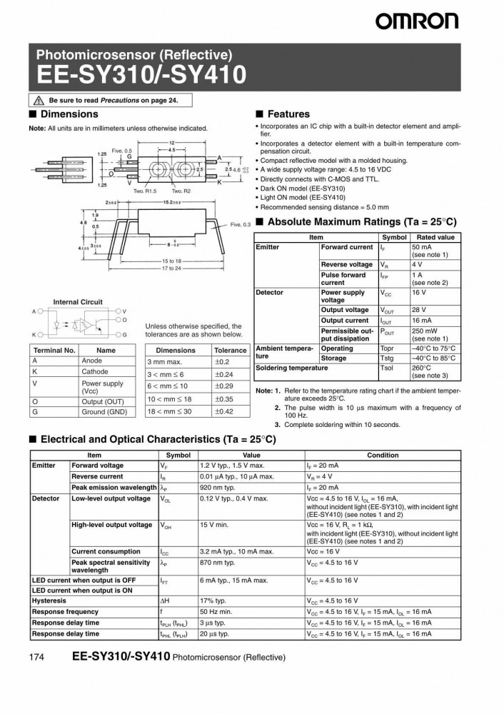 EE-SY410 technical document page 1