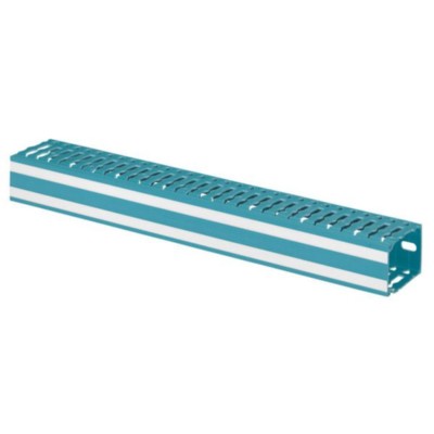 Cable ducting Lina 25 - w. 120 x h. 80 mm - blue 2525 - L. 2m