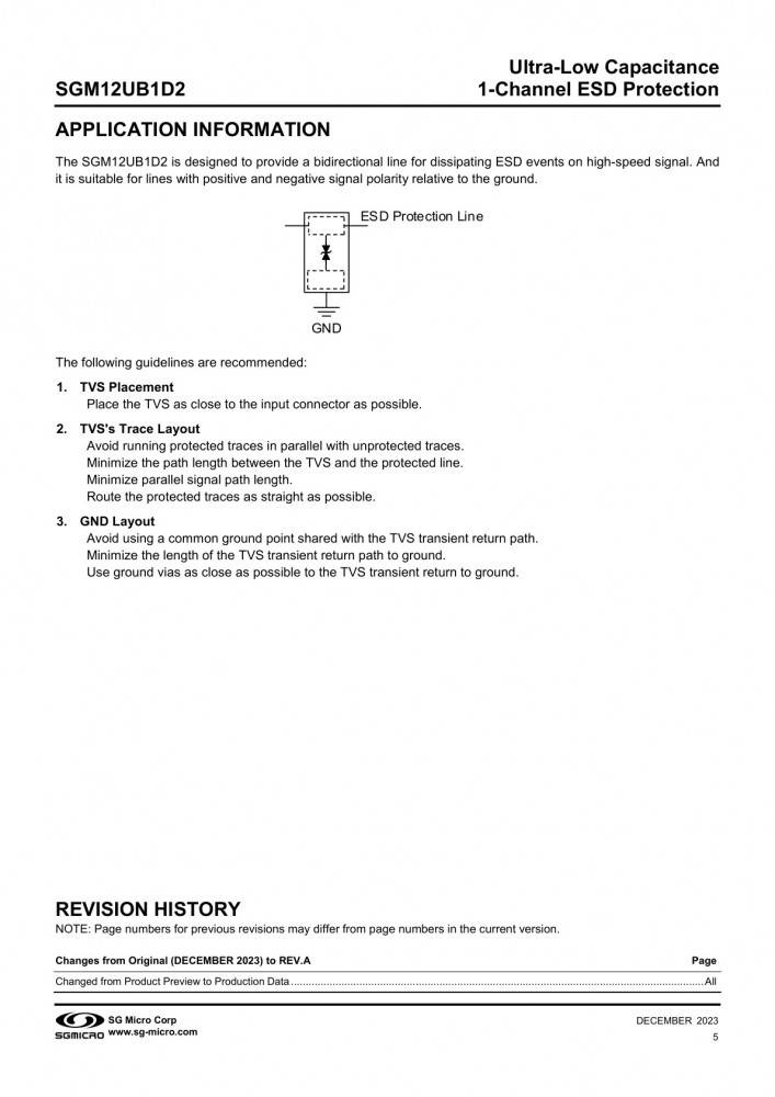 SGM12UB1D2 datasheet page 5