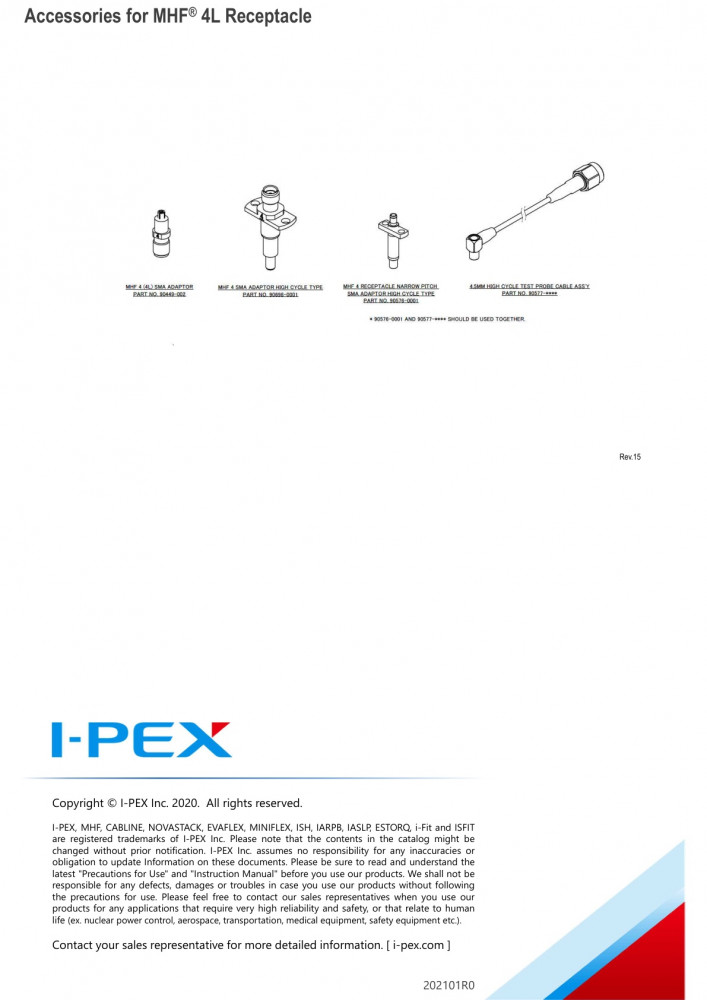 I-PEX 20579-001E technical document page 9