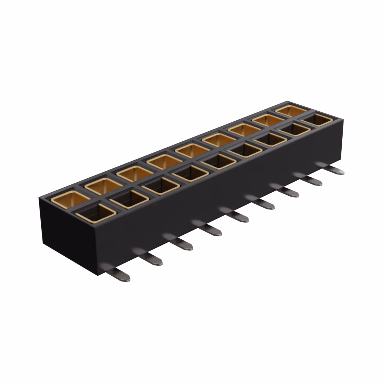 2.00mm Pitch Milli-Grid Receptacle, Surface Mount, Bottom Entry, 0.38µm Gold (Au) Plating, 18 Circuits, Tube, Lead-Free for sale