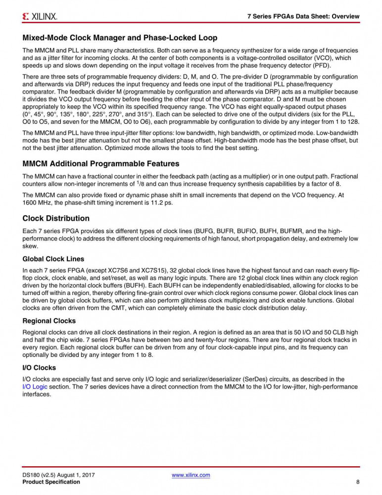 XC7K420T technical document page 8