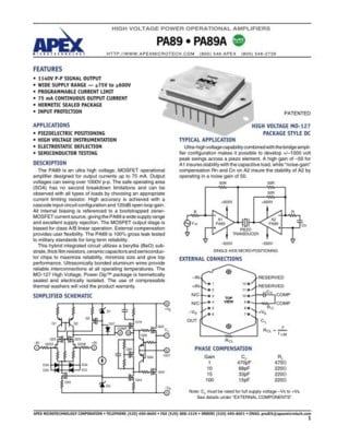 APEX PA61A Power Amplifier Chip