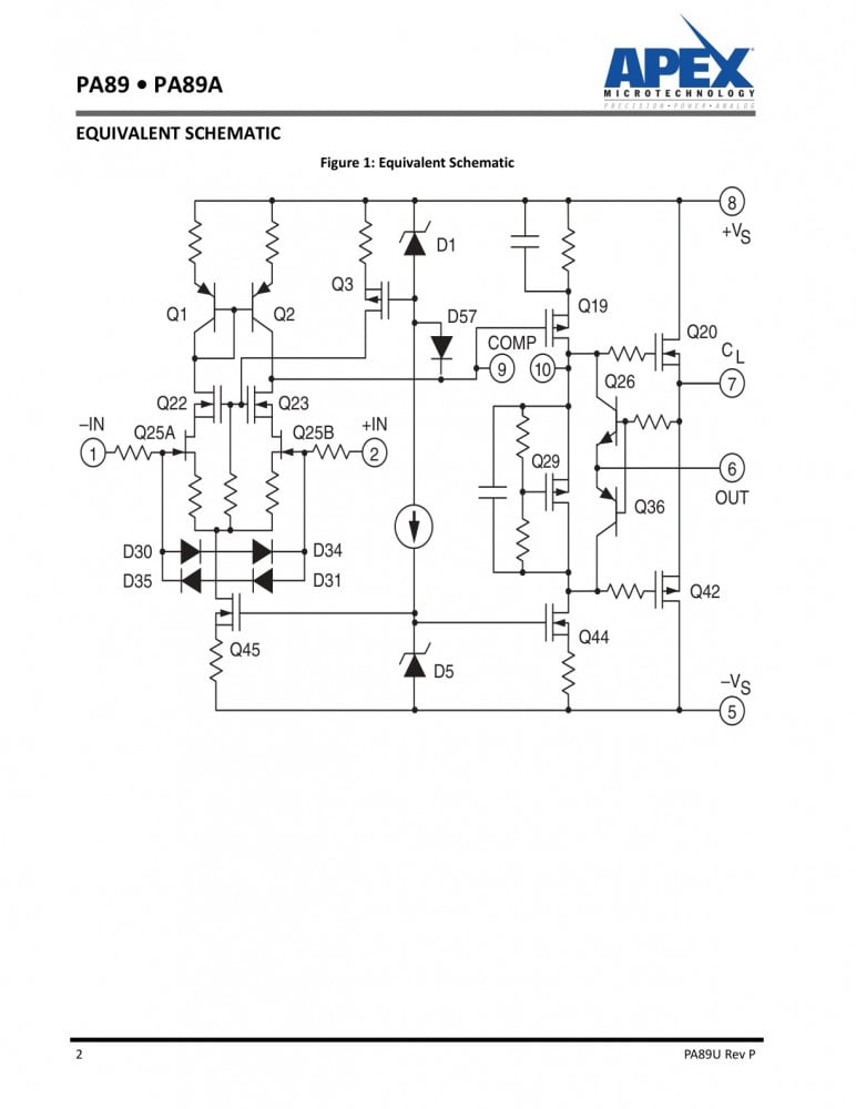 PA89A datasheet page 2