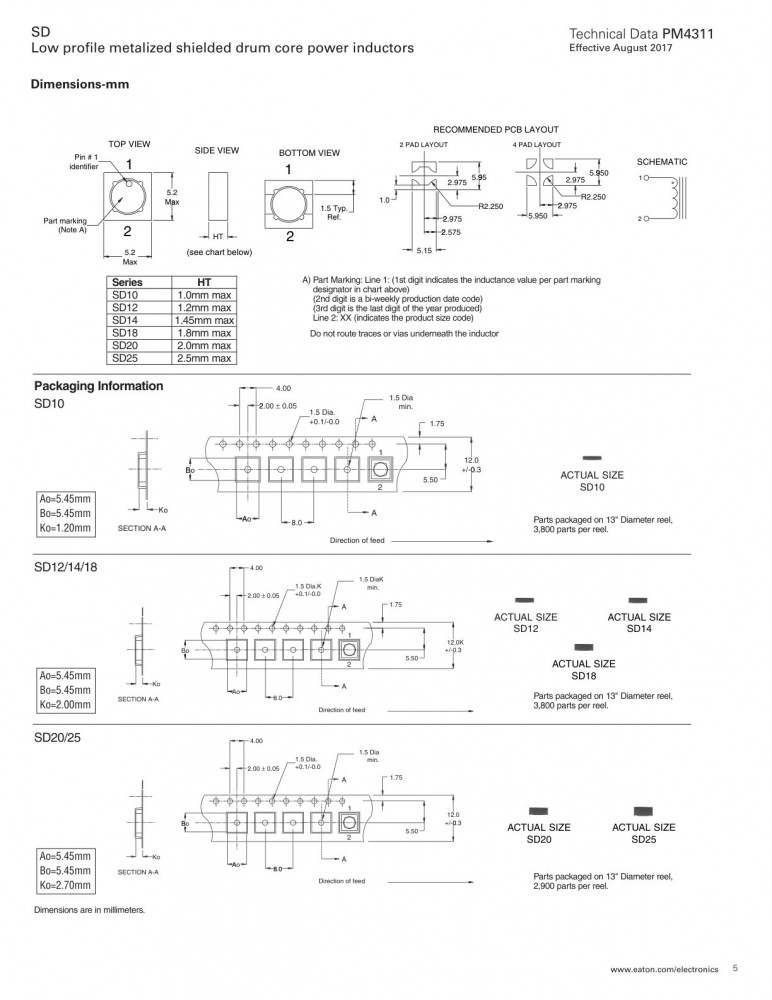 EATON SD series datasheet page 5