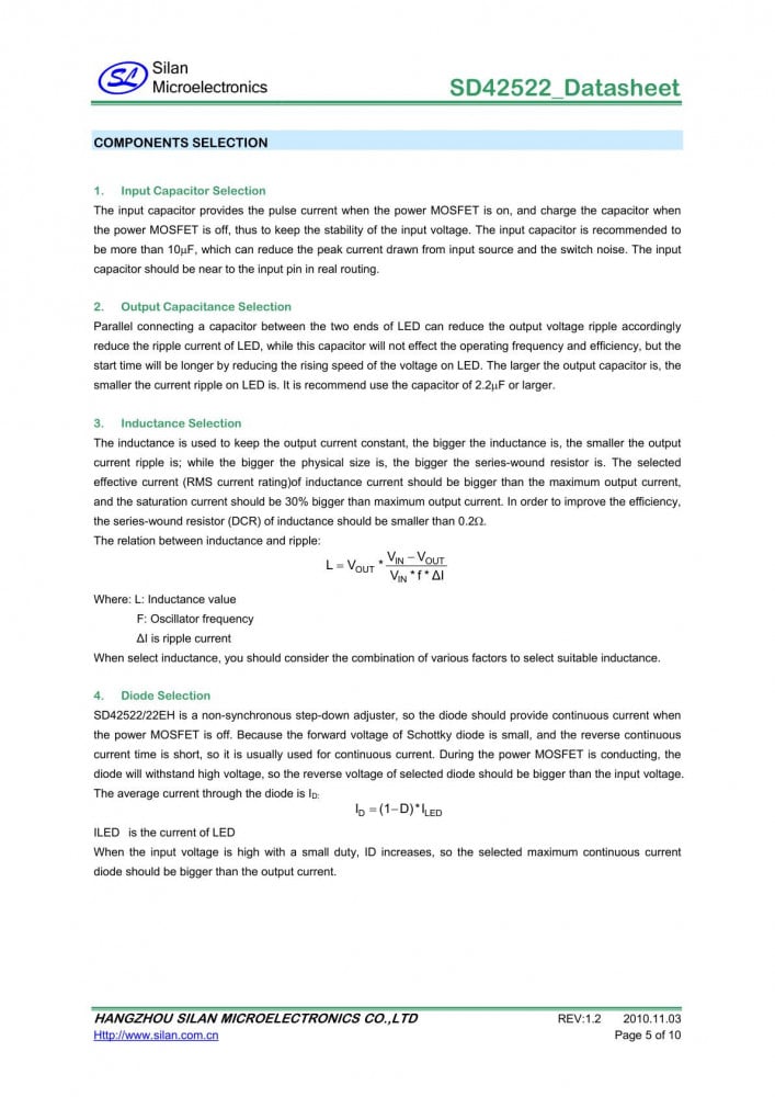 SD42522TR datasheet page 5